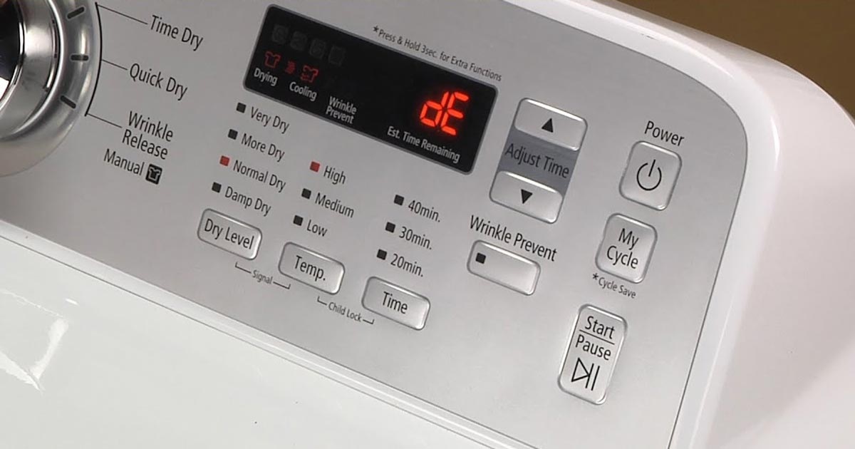 Decoding Dryer Error Codes for Repair